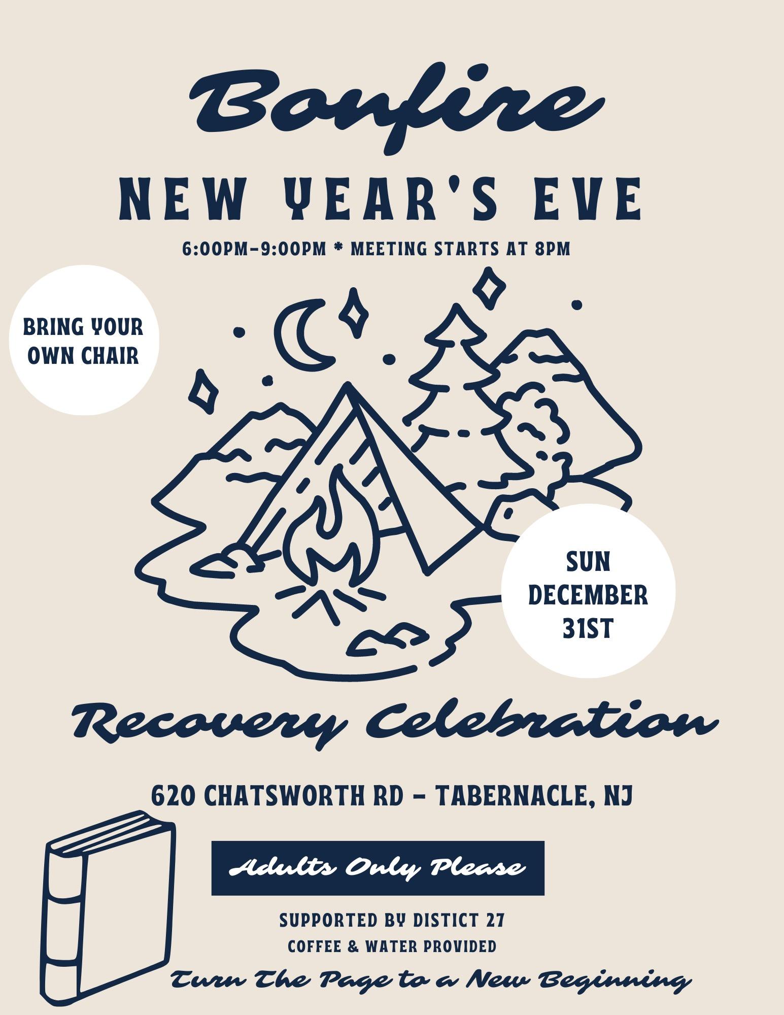 New Year’s Eve Bonfire – District 27 – AASJ